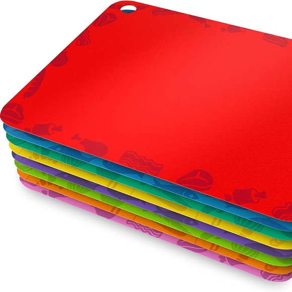 Kitchen | Flexible Cutting Board Mats With Food Icons Label Thick ...